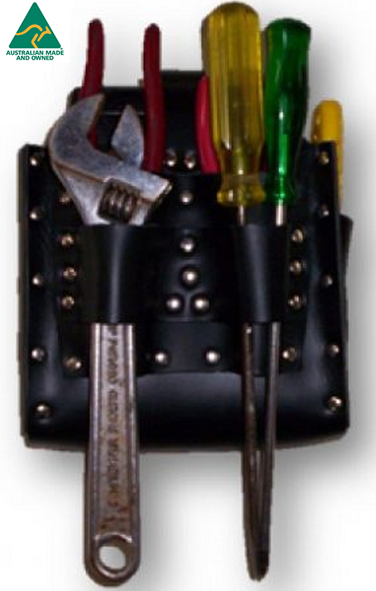 Leather Battery Pouch with Tool Holder - Custom Mining & Safety ...