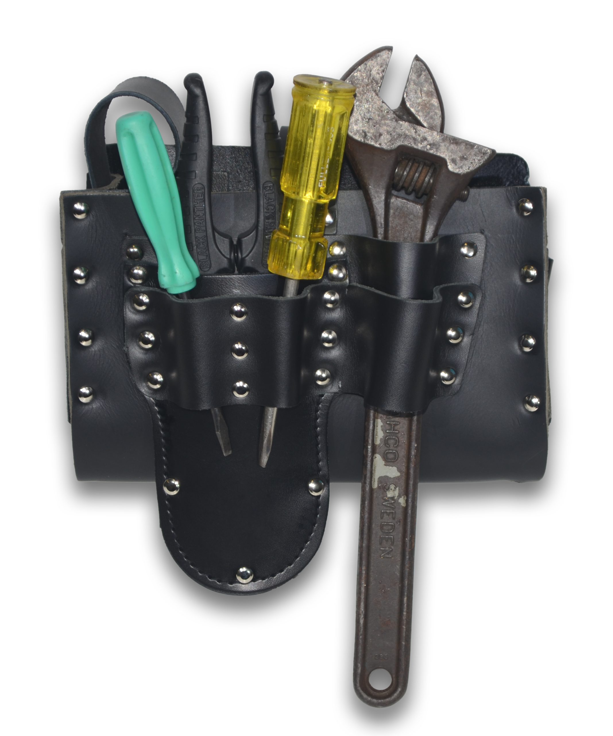 Leather ICCL Battery Pouch w/ Snips Holder, Ezi-scan & Tool Loop